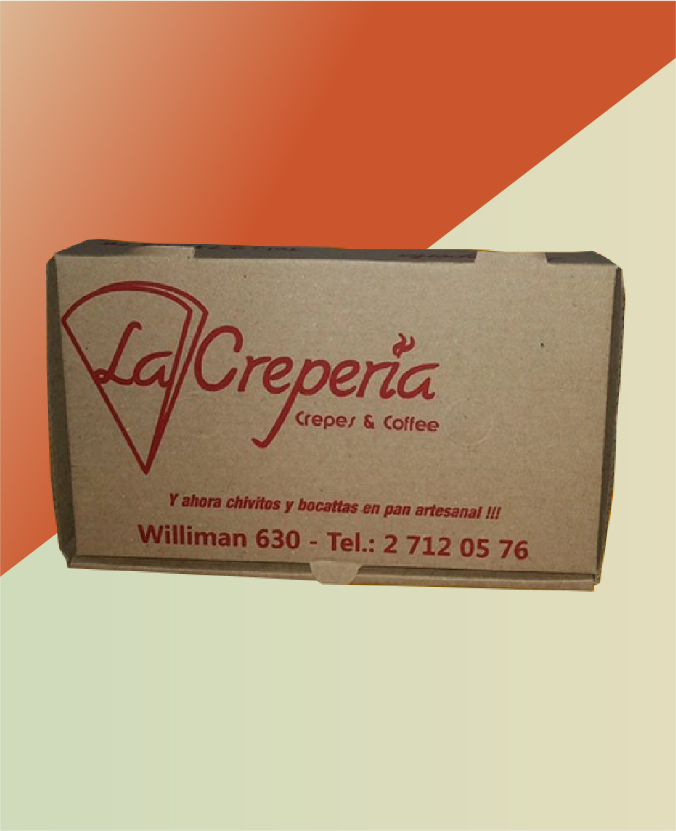 Caja para crepes 20x12x4 personalizada | Pack Box | Cajas de crepes